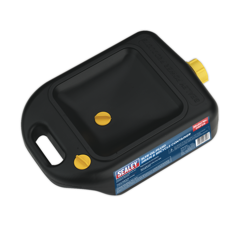 Oil Fluid Drain Recycle Container 5L Huttie Oil Fluid Drain Recycle Container 5L Huttie