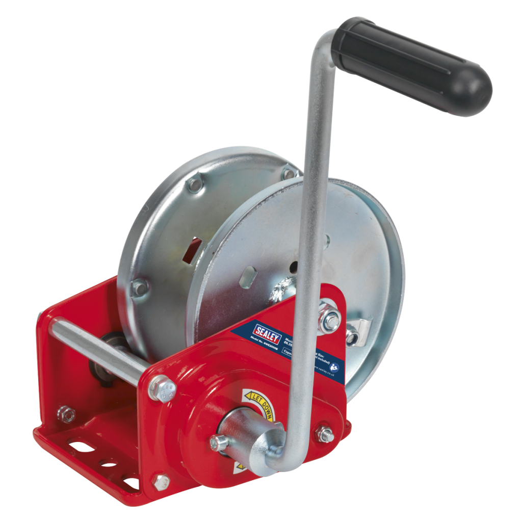 Geared Hand Winch with Brake 900kg Capacity - Huttie