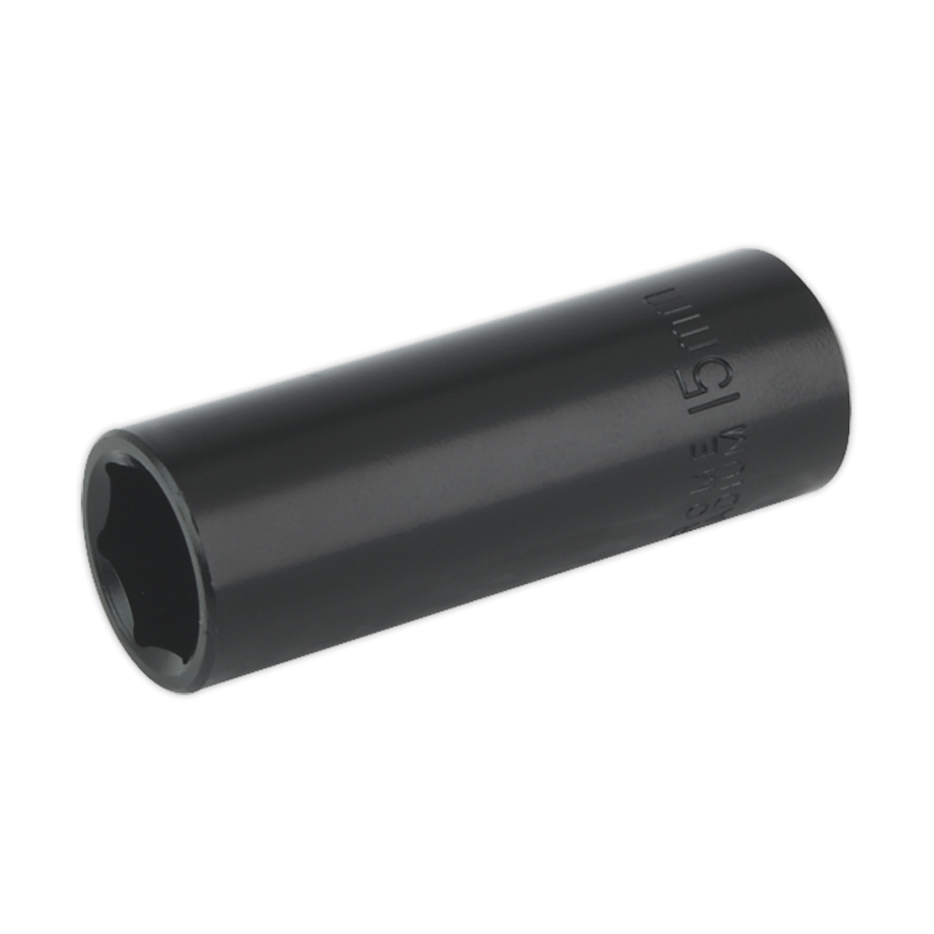 Impact Socket 15mm Deep 3/8"Sq Drive - Huttie