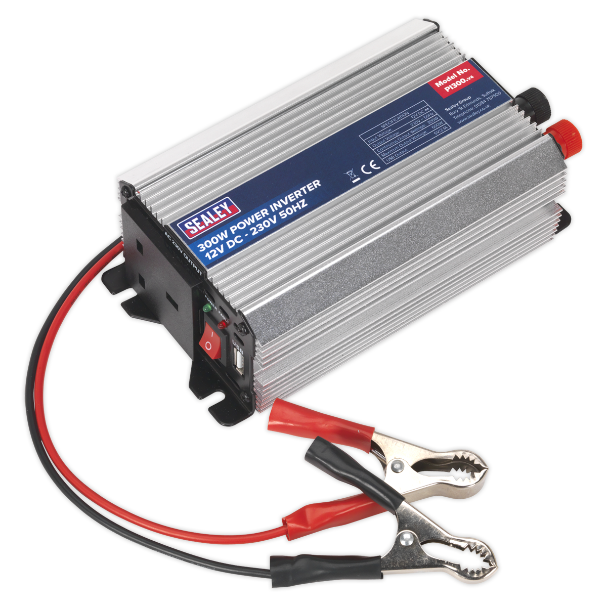 Power Inverter 300W 12V DC 230V 50Hz Huttie Power Inverter 300W 12V DC 230V 50Hz Huttie