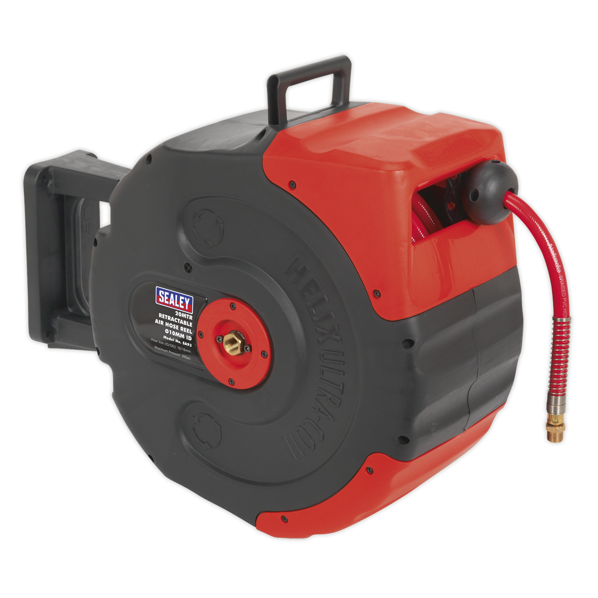 Retractable Air Hose Reel 20m 10mm ID Huttie