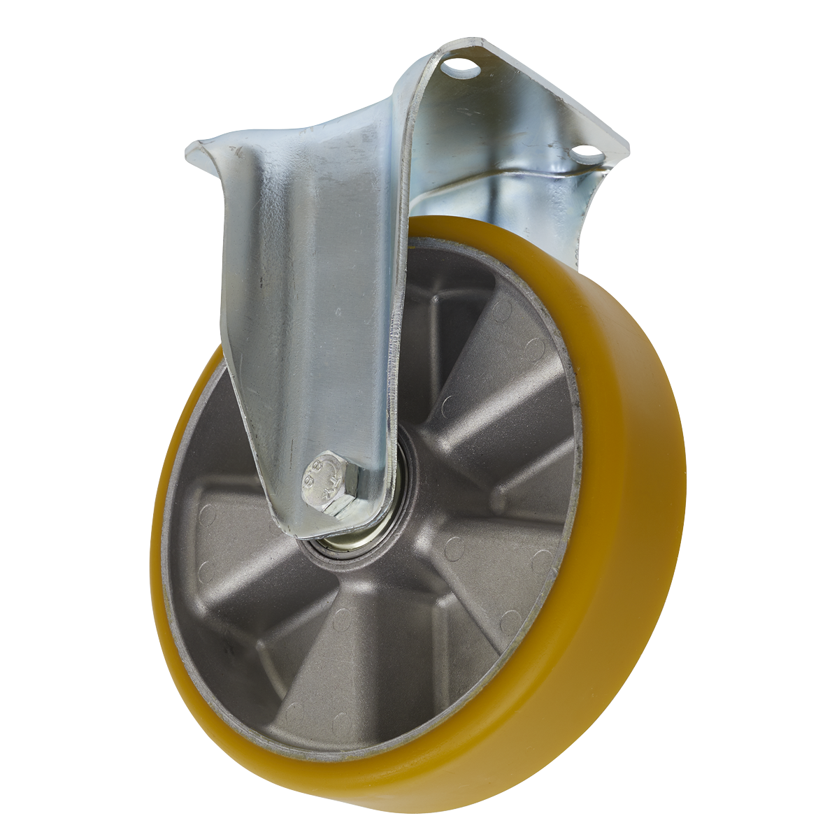 Castor Wheel Fixed Plate 200mm Huttie